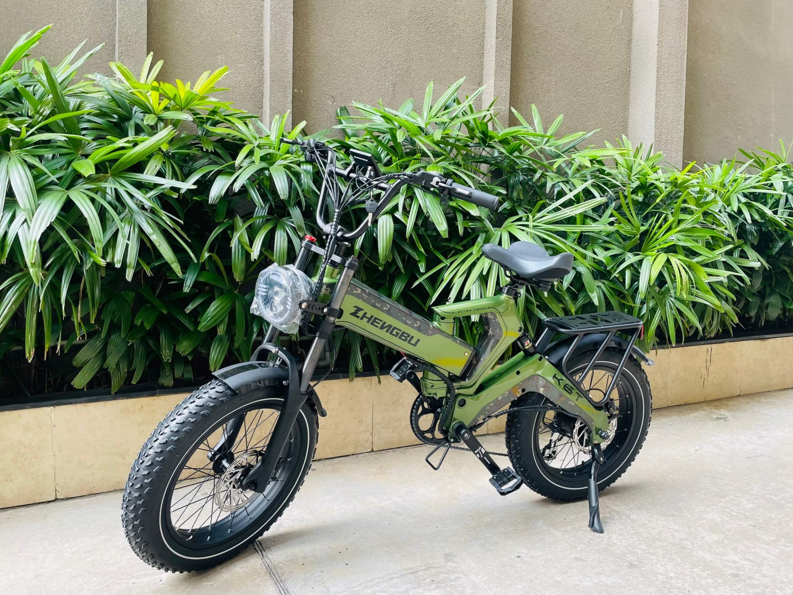 Xe đạp điện trợ lực Zhengbu K6T ( Xanh Lá) - Xe Đạp Điện Trợ Lực Sài Gòn