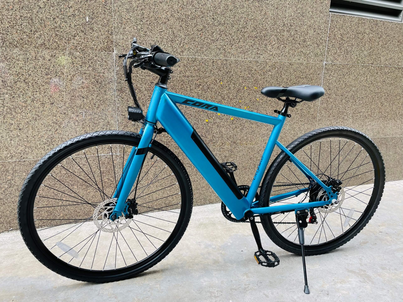 Xe đạp điện trợ lực CORA E700C ( Màu Xanh) - Xe Đạp Điện Trợ Lực Sài Gòn